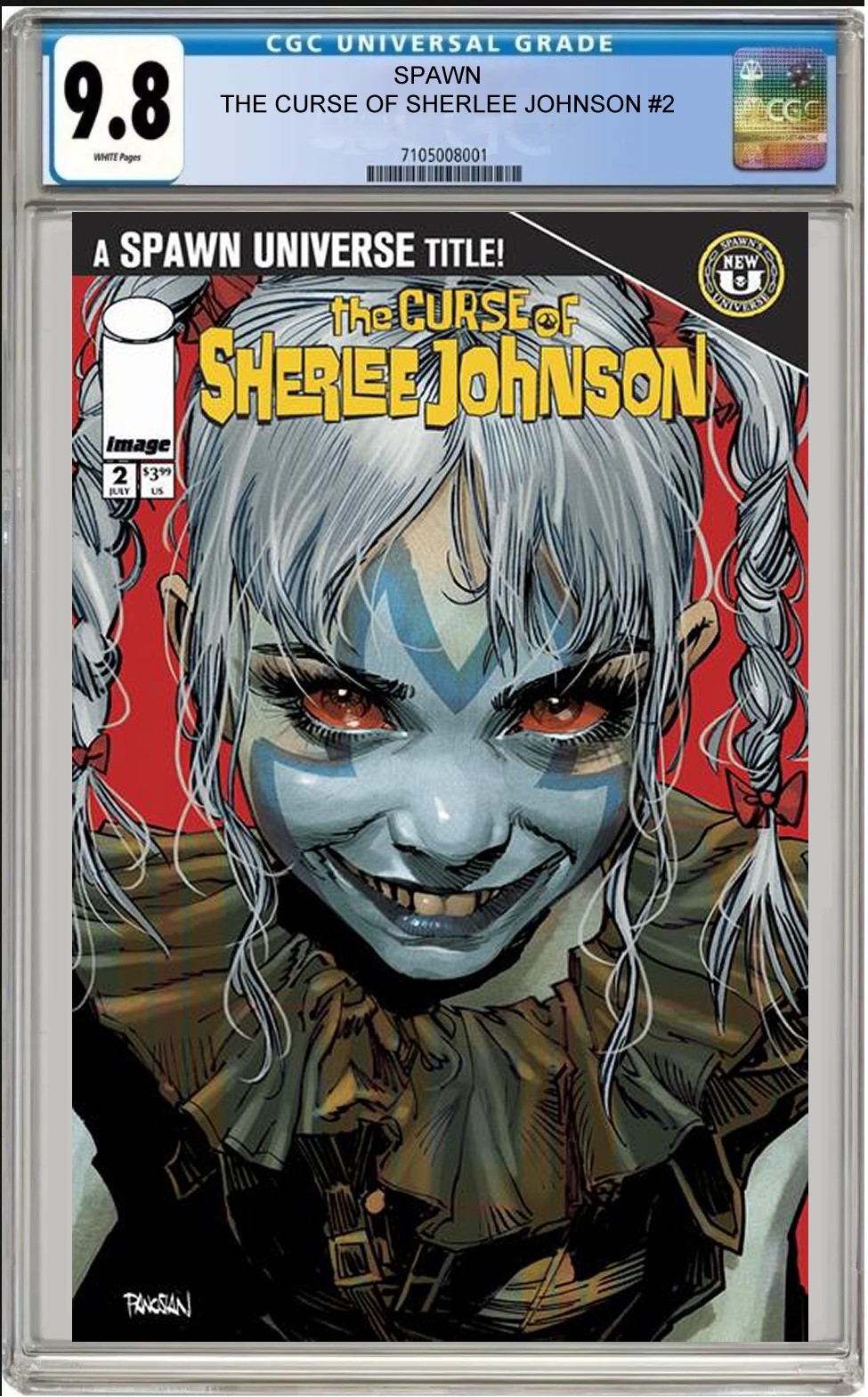 SPAWN THE CURSE OF SHERLEE JOHNSON #2B DAN PANOSIAN VAR CGC 9.8 NM ...