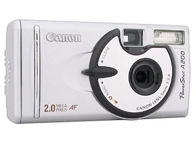 Canon PowerShot A200 2.0MP Digital Camera - Metallic Silver for sale ...