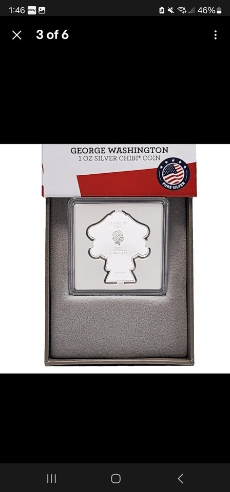 1 oz NIUE 2022 George Washington Chibi Silver Mount Rushmore | eBay