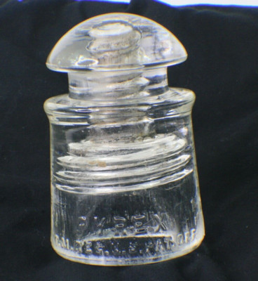 Vintage Electric Clear Pyrex Insulator T.M. Reg. US. Pat. c8 | eBay