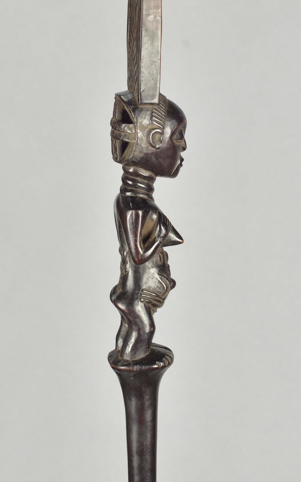 54" LUBA Kibango Chief's Staff Scepter Congo Drc African Tribal Art ...