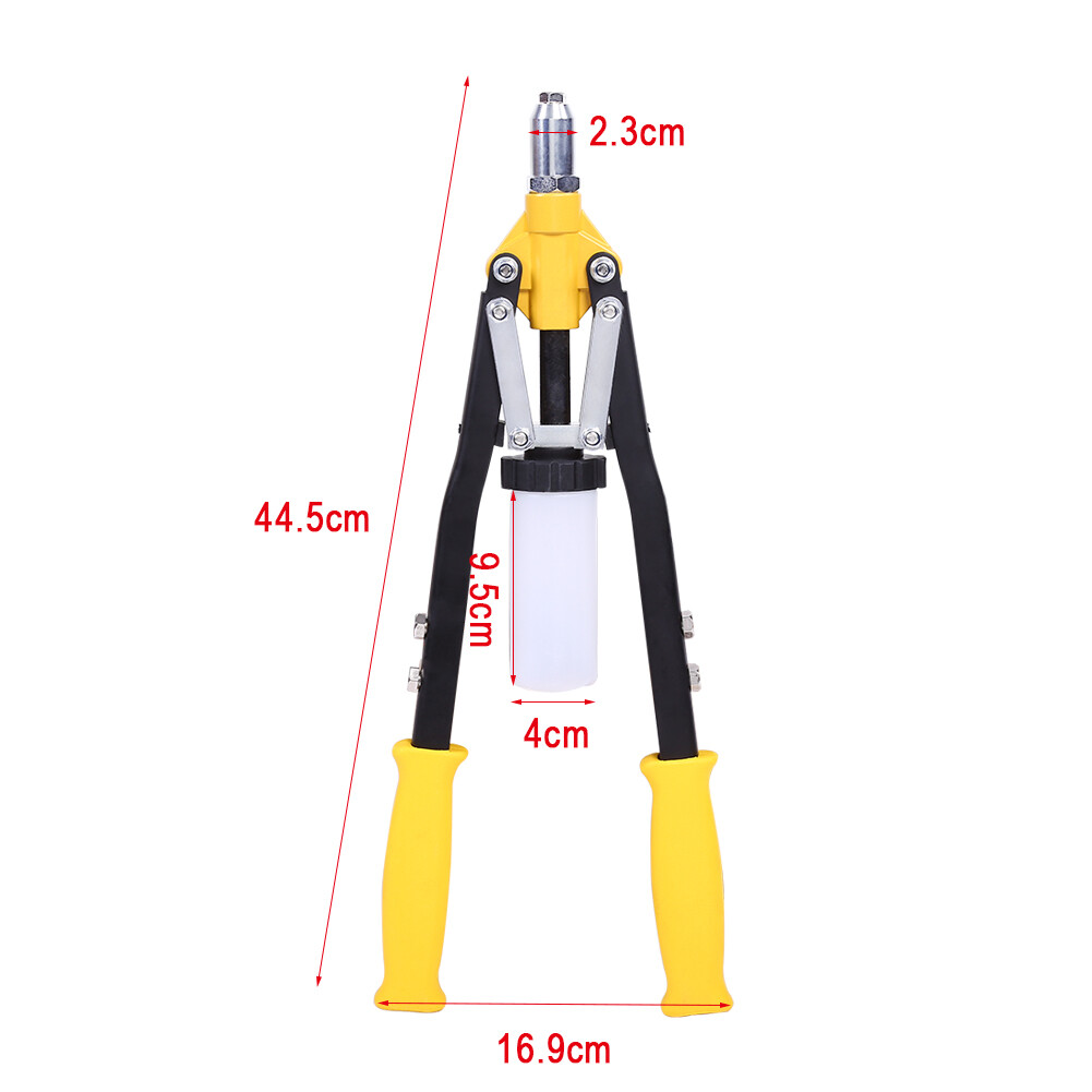 18" 5-In-1 Heavy Duty Pop Rivet Gun Riveter Pliers Long Handle 3.2mm-6 ...