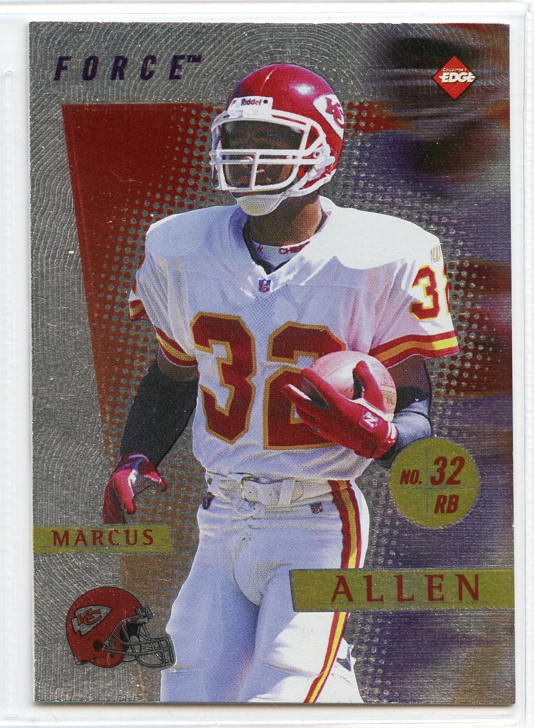 1997 Collector's Edge Force Football - #1 - Marcus Allen - Kansas City ...