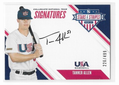 Tanner Allen 2020 USA Stars & Stripes Autograph Rookie #CNTTA /499 ...