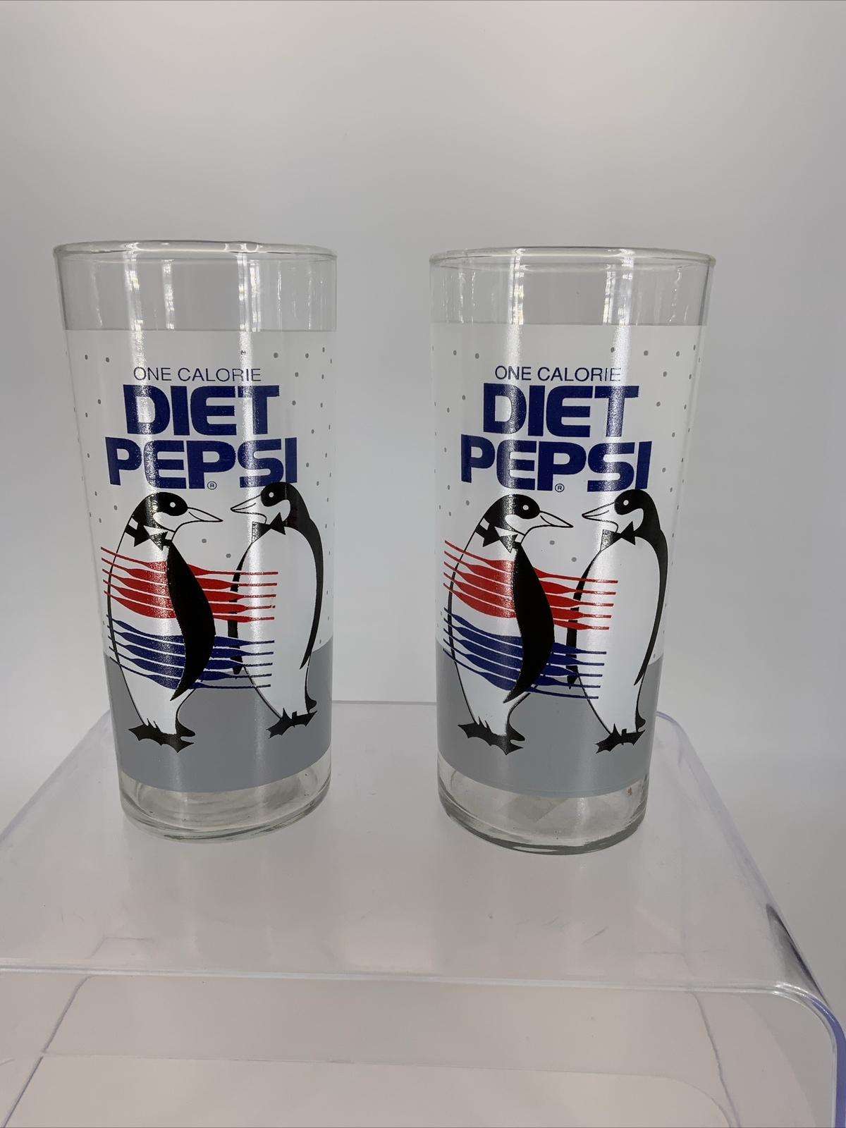 70s Diet Pepsi Drinking Glass Penguins Promotional Soda Advertising | eBay