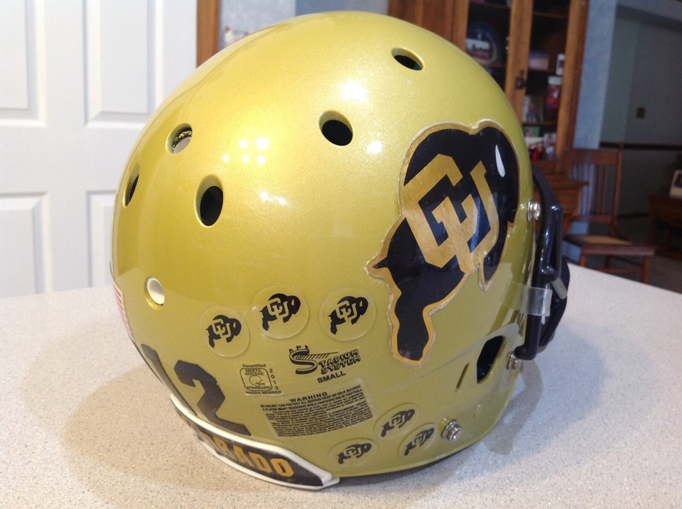 Colorado University Buffaloes Adult Full Sized College Football Helmet ...
