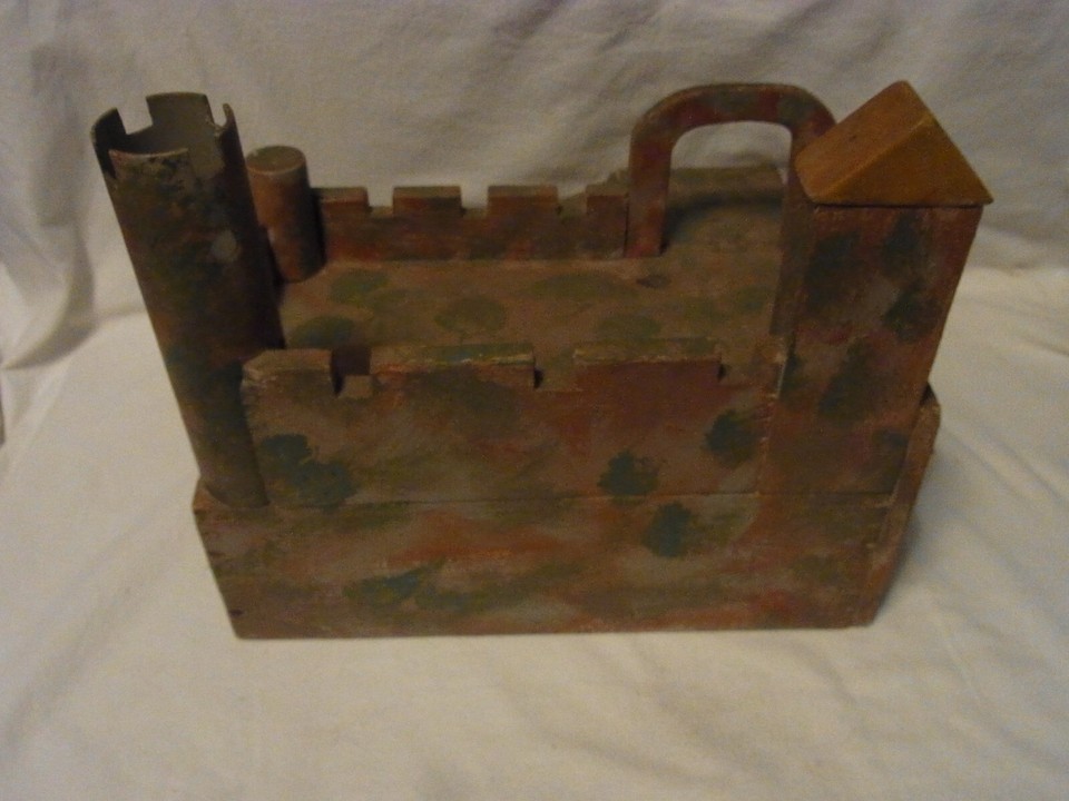 Knight's Castle Wood and Cardboard for Elastolin Lineol Toy Antique ...
