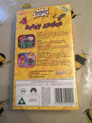 RUGRATS - VHS VIDEO - ARTSY ANTICS - | Grelly UK