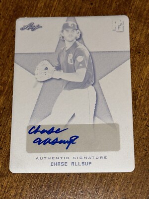 CHASE ALLSUP 2020 Leaf Perfect Game BLACK PLATE AUTOGRAPH #1/1 AUBURN ...