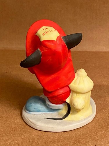 Vintage Walt Disney Productions Mickey Mouse Fire Chief Figurine w ...