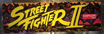 Street Fighter II (2) Arcade Marquee 26"x8" | eBay