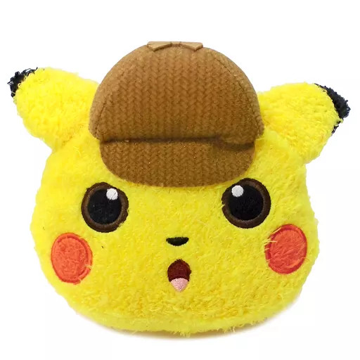 Bag (character) Pikachu (angry face) stuffed toy pouch "Detective ...