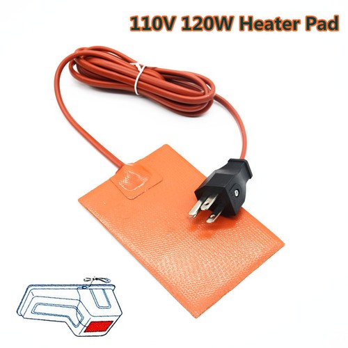 110V 120W Silicone Heat Pad Car Engine Sump Battery Heater Mat 2.1m ...