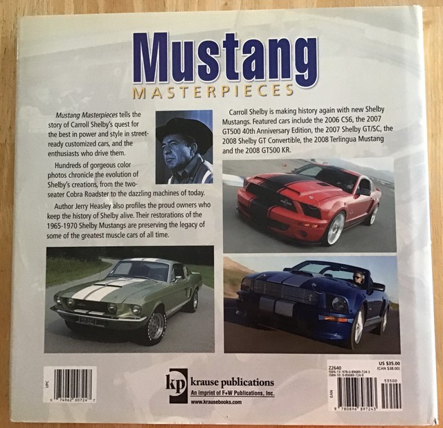Mustang Masterpieces : Featuring the Cars of Carroll Shelby by Jerry ...