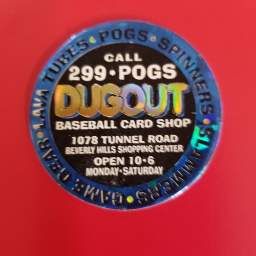 Vintage Asheville NC Sports Cards TCG Dugout Store Advertising Pog Milk ...