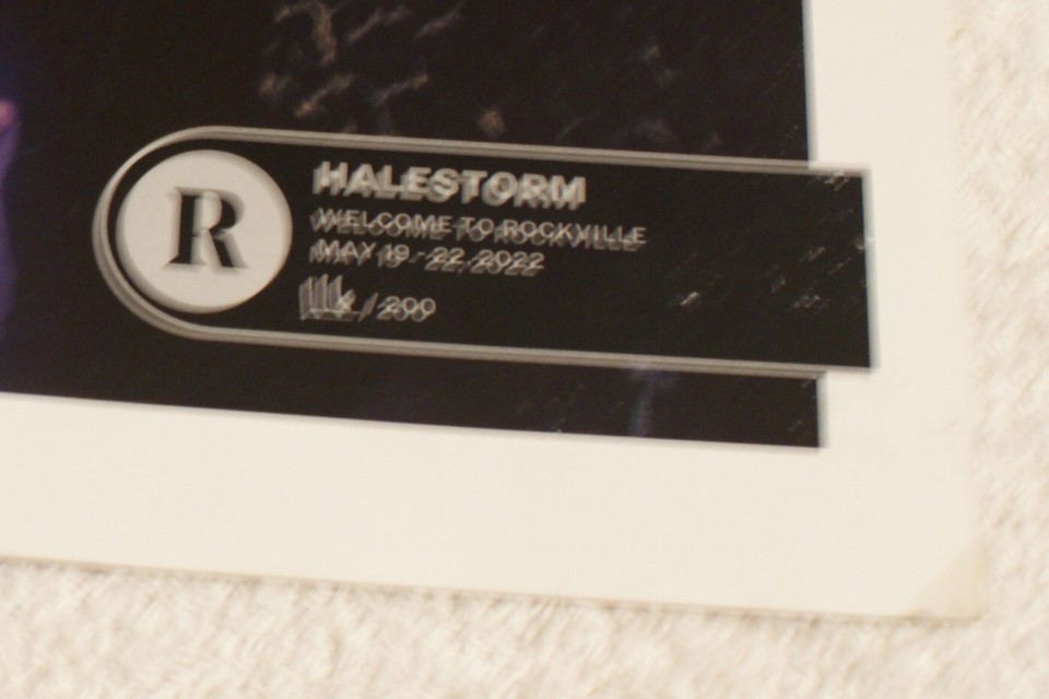 HALESTORM SIGNED 19 X 13 POSTER DAMAGED AS IS WELCOME TO ROCKVILLE COA 116/200 | eBay