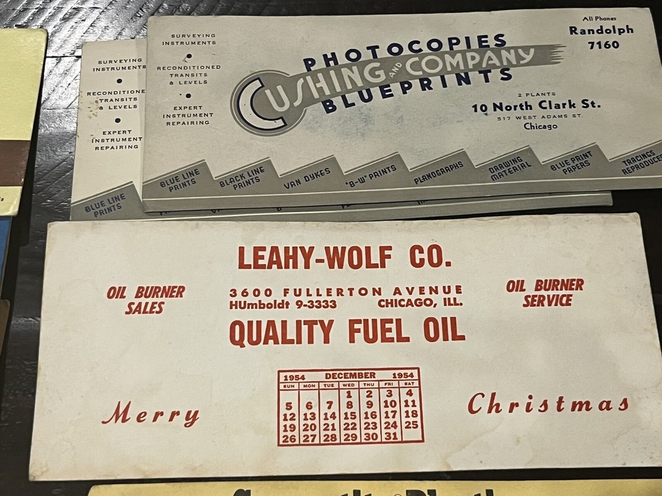 Vintage Lot Business Advertising Ink Blotters Chicago, Illinois | eBay