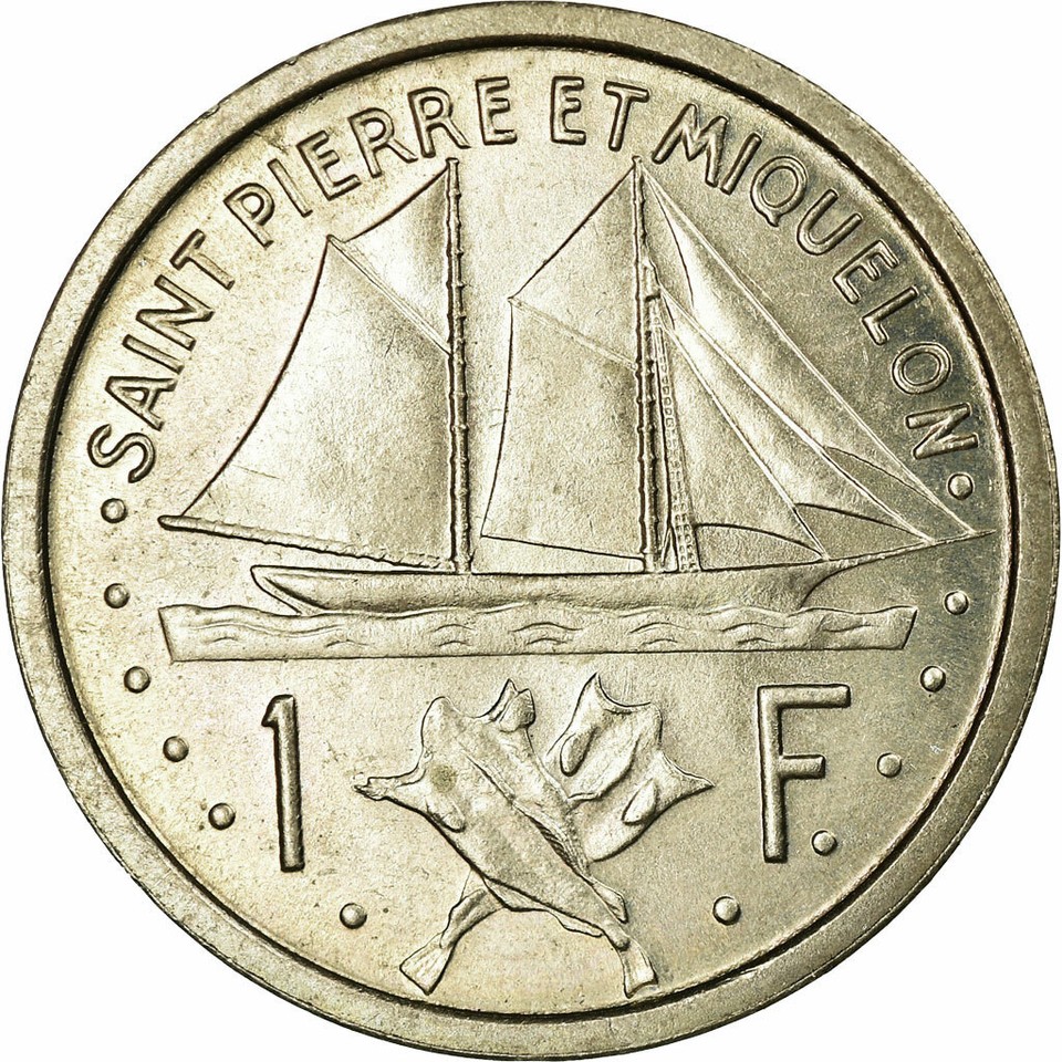 [#30820] Coin, SAINT PIERRE & MIQUELON, Franc, 1948, Paris, MS, Copper ...