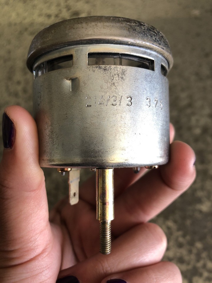 Vintage VDO Quartz Zeit Dashboard Clock 214/3/3 3.75 - Untested As Is ...