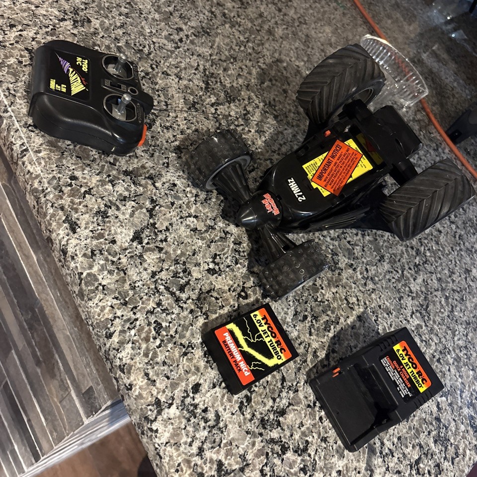 Tyco RC Turbo Tantrum Radio Control Car Buggy 6.0v Black Battery ...