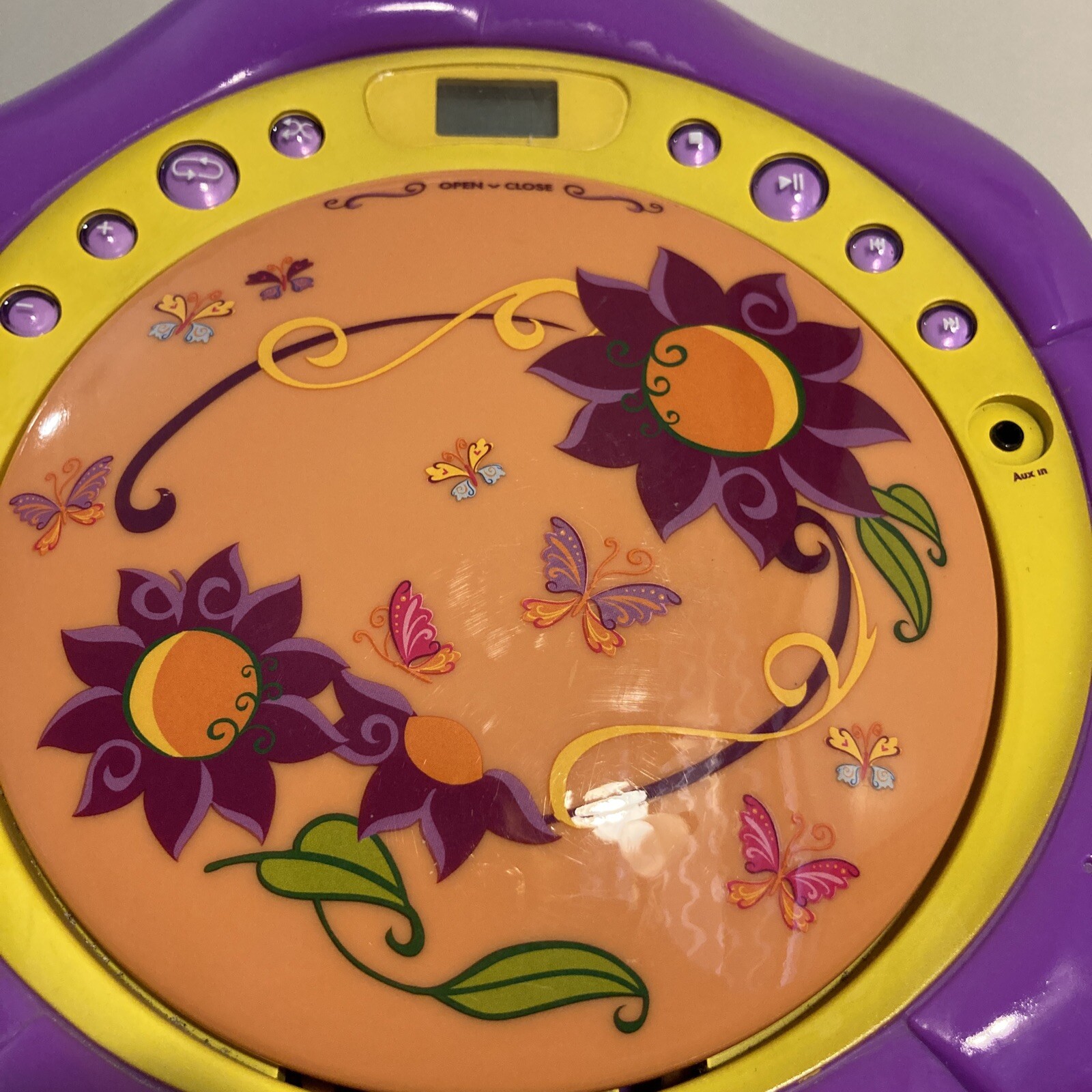 Tinkerbell CD Player Boombox Aux Fairy Flower F500B Disney Fairies 2010 ...