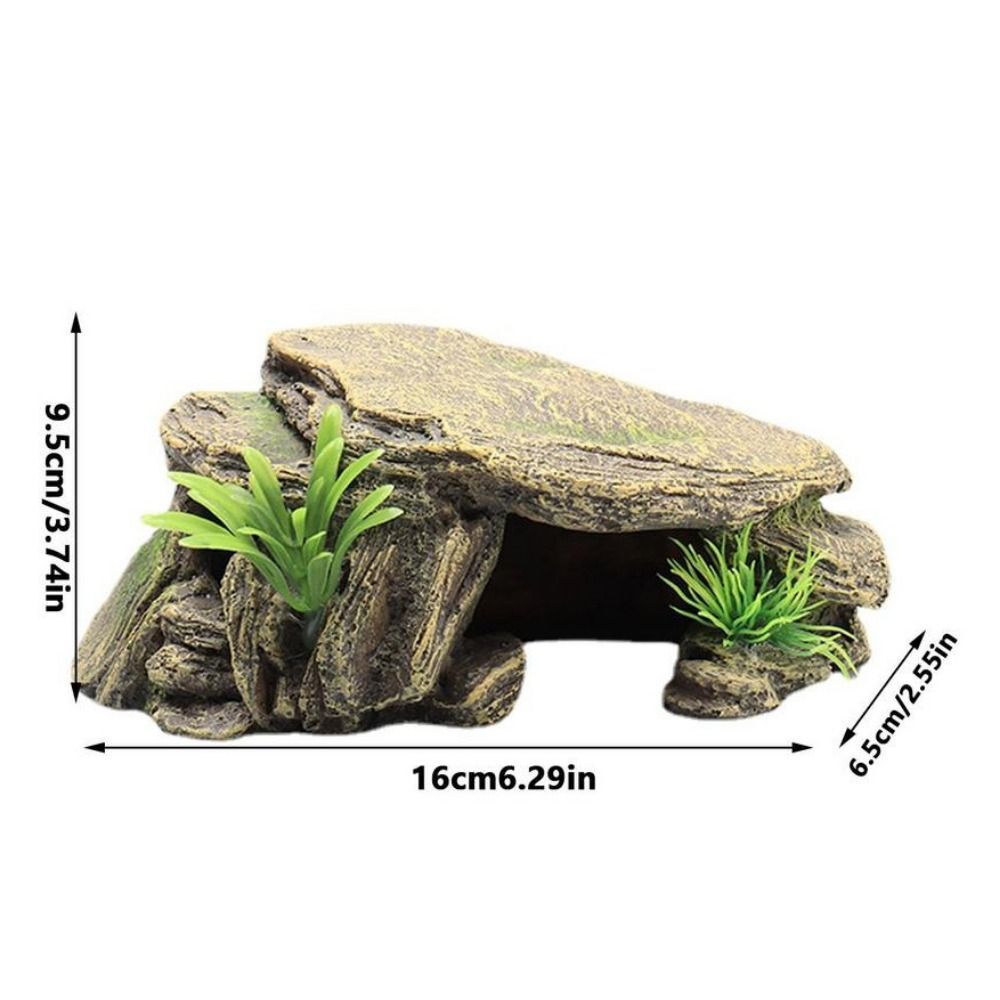Durable Lizard Hide Rock Turtle Hiding Caves Reptile Habitat Turtle ...