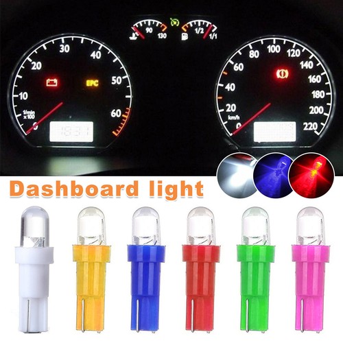 10PCS T5 LED Instrument Panel Cluster Gauge Dash Bulbs Light 74 70 37 ...