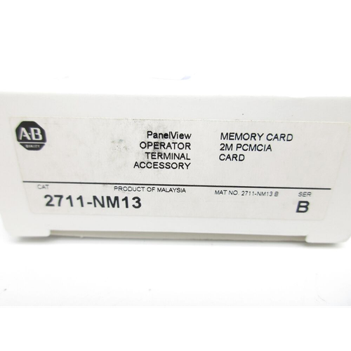 2711-NM13 AB PanelView 2 MB PCMCIA Memory Card Spot Goods Brand New in ...