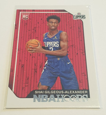 2018-19 Hoops Shai Gilgeous-Alexander Rookie Card - Los Angeles ...