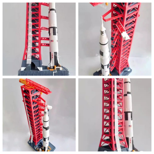 1/400 Scale Saturn-5 Launching Tower Frame Model 3D Build Painted Model ...