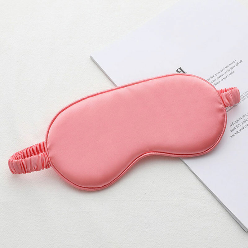 Silk Travel Sleep Eye Mask Cover Padded Blindfold Soft Comfortable ...