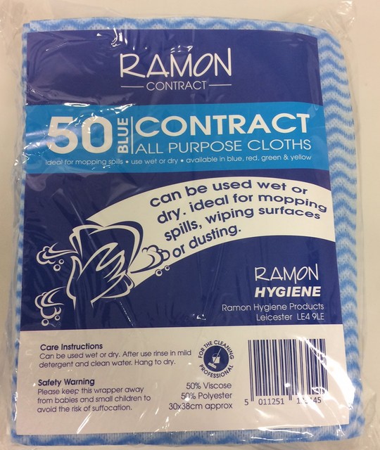 Ramon Blue Contract All Purpose Cloth 50 PK for sale online | eBay