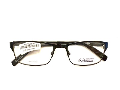 Realtree EDGE R708 blk Eyeglasses Frames Black Black Rectangular 53-17 ...