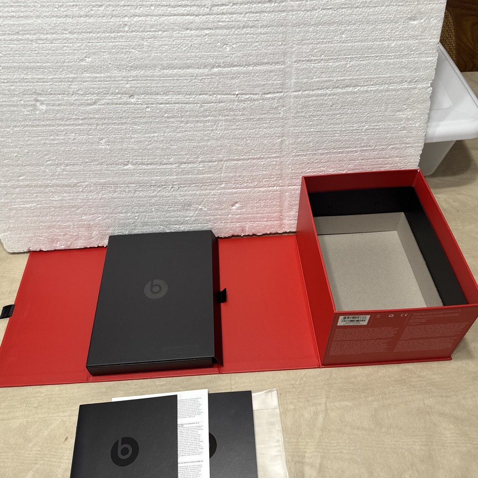 Red Beats Empty Box Owners Manual Box Only 2012 | eBay