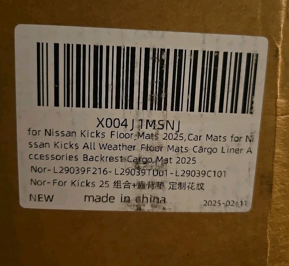 OEM 2025 NISSAN KICKS SV/SR 4-PC ALL WEATHER RUBBER FLOOR MATS DEEP ...