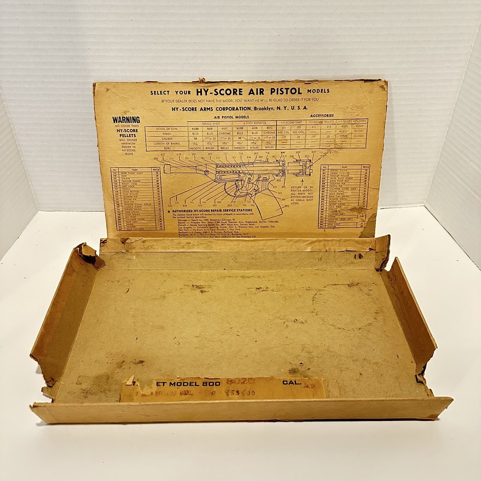 Hy-Score 802B 6-Shot Air Pistol – Tested & Working | eBay