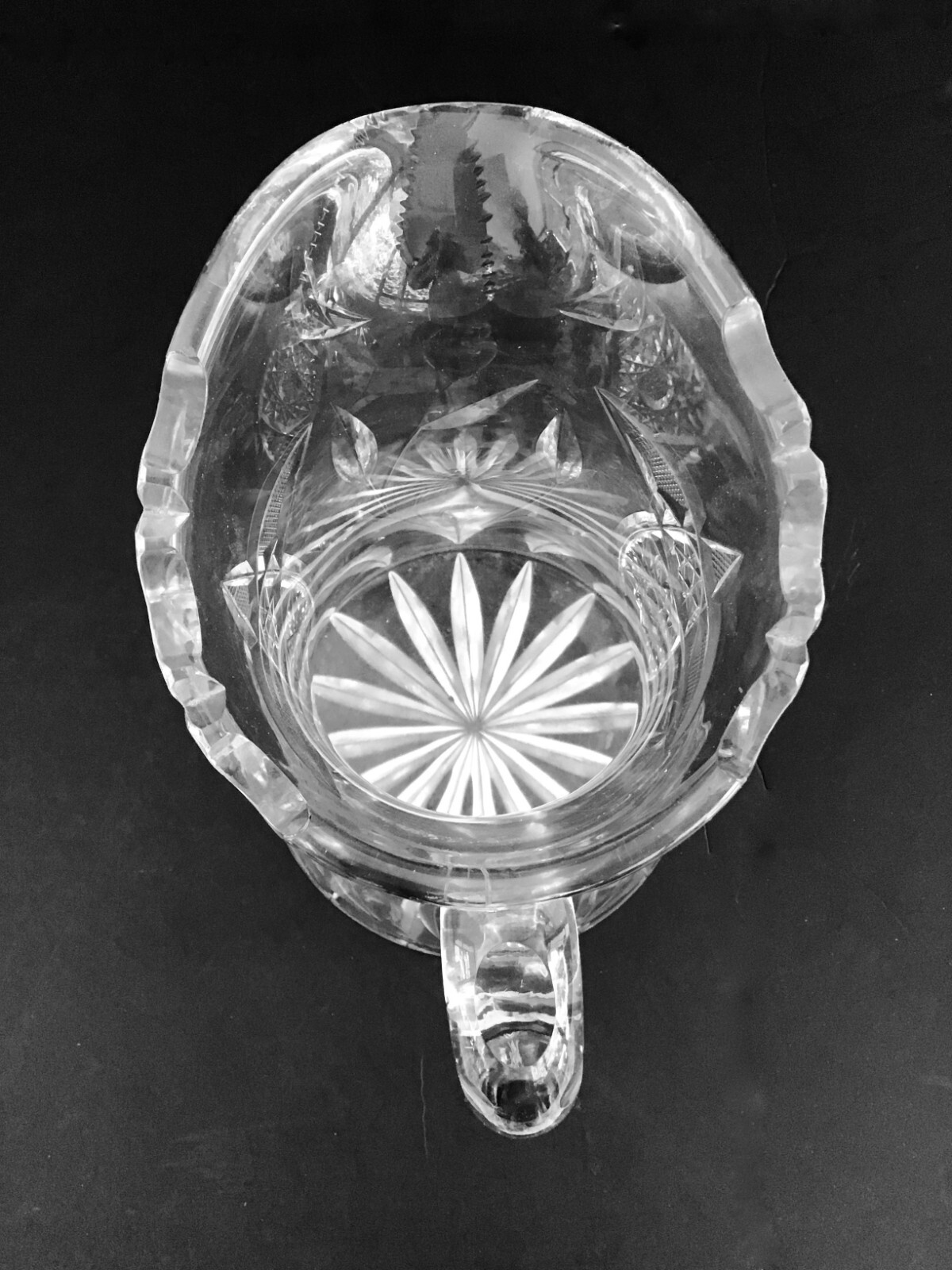 RARE American Brilliant Cut Glass Intaglio Daisies Pattern Water ...