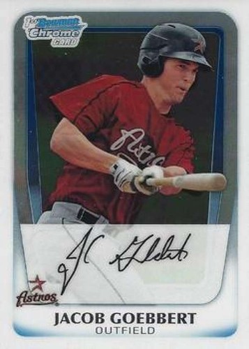 2011 Bowman Chrome Prospects Refractors #BCP65 Jacob Goebbert Astros NM ...