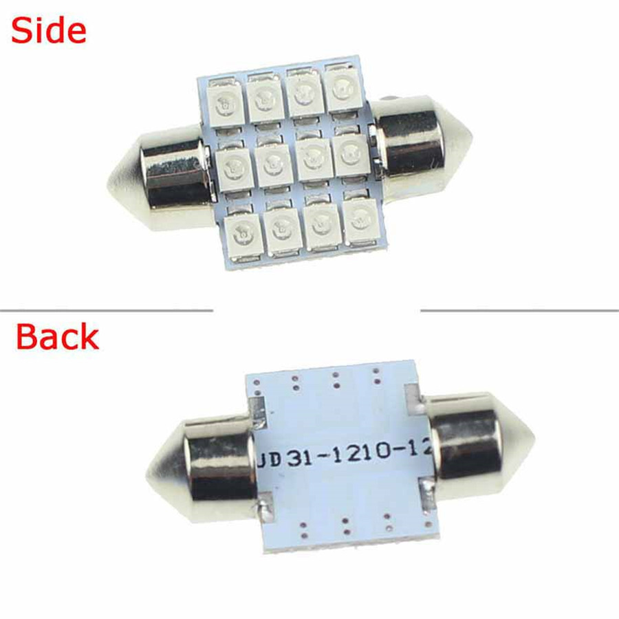 13Pcs Car Interior LED Reading Lights Bulbs Kit For Dome Map License ...