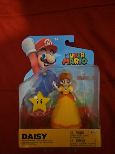 Super Mario "DAISY with SUPERSTAR" Action Figure 4in Jakks PACIFIC ...