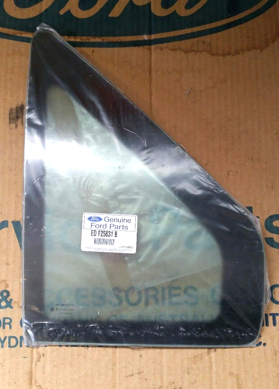 NOS GENUINE FORD REAR 1/4 WINDOW GLASS EB ED FALCON XR6 XR8 FAIRMONT ...