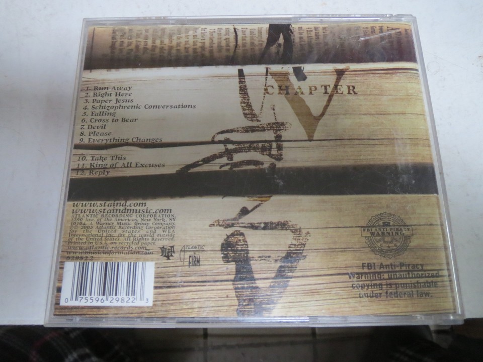 STAIND - Chapter V - CD (2005, Atlantic) - GOOD 75596298223| eBay