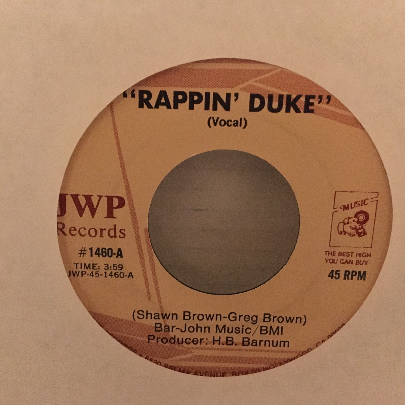 RAPPIN DUKE 7" SINGLE , RAPPIN DUKE | eBay