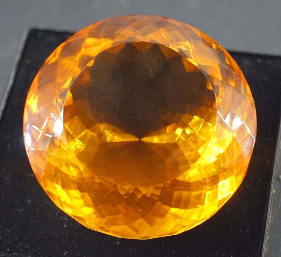 Natural Certified 800 Ct Brazilian Yellow Citrine Round Cut Loose ...