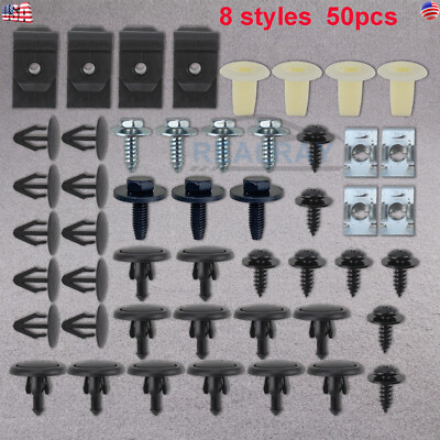 50Pcs For Toyota Lexus Under Engine Cover Clips Underbody Mudguard ...