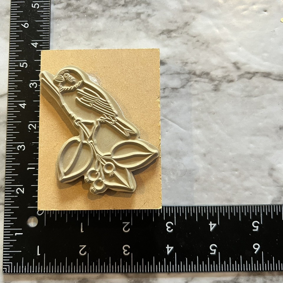 Rubber Stamp Robin Bird with Berries Stem Branch Tree | eBay