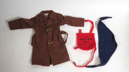 GI JOE - VINTAGE SECRET AGENT Early Brown Trench Coat Vest and More | eBay