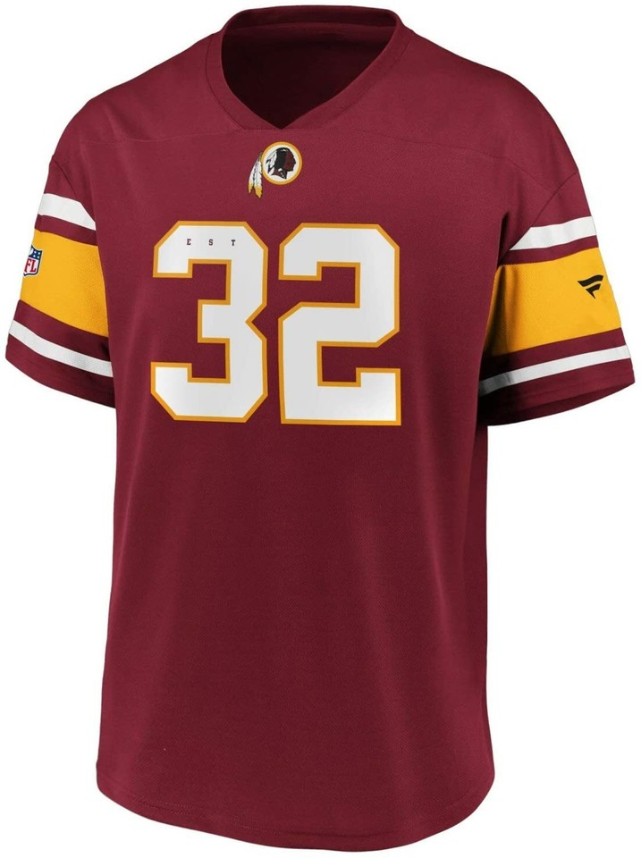 Nfl Washington Redskins 32 Jersey Shirt Polymesh Franchise Supporters ...