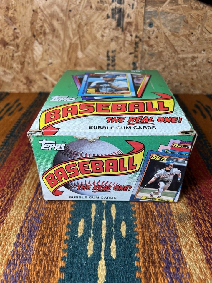 1990 Topps Baseball Cards Box New – 36 Sealed Packs – Real One Bubble ...