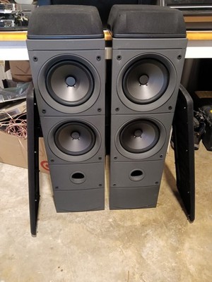 OPTIMUS PRO LX-10 LINAEUM TWEETERS Floor Standing Speakers Pair Home ...